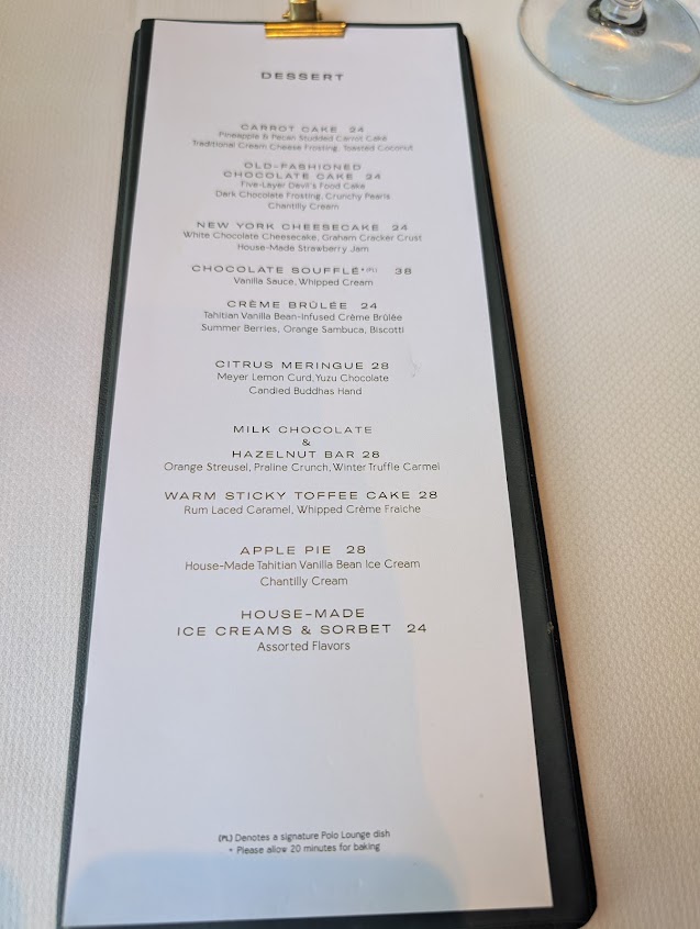 Polo Lounge Restaurant Menu | Fine Dining at The Beverly Hills Hotel
